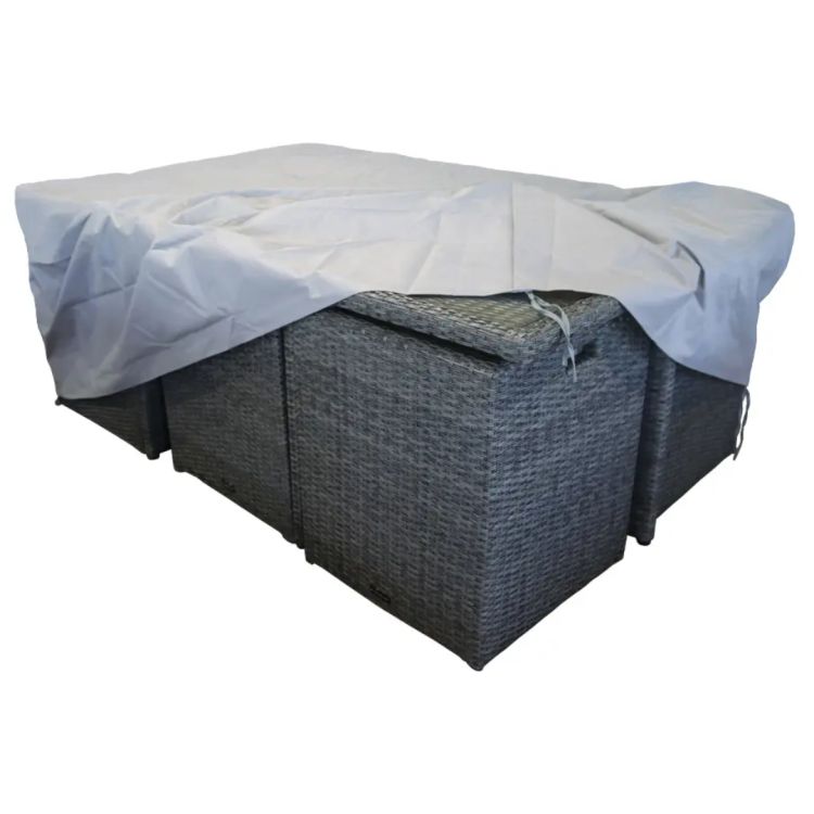 RC 10 Seater Cube Set Heavy Duty Cover - 202cm - Grey